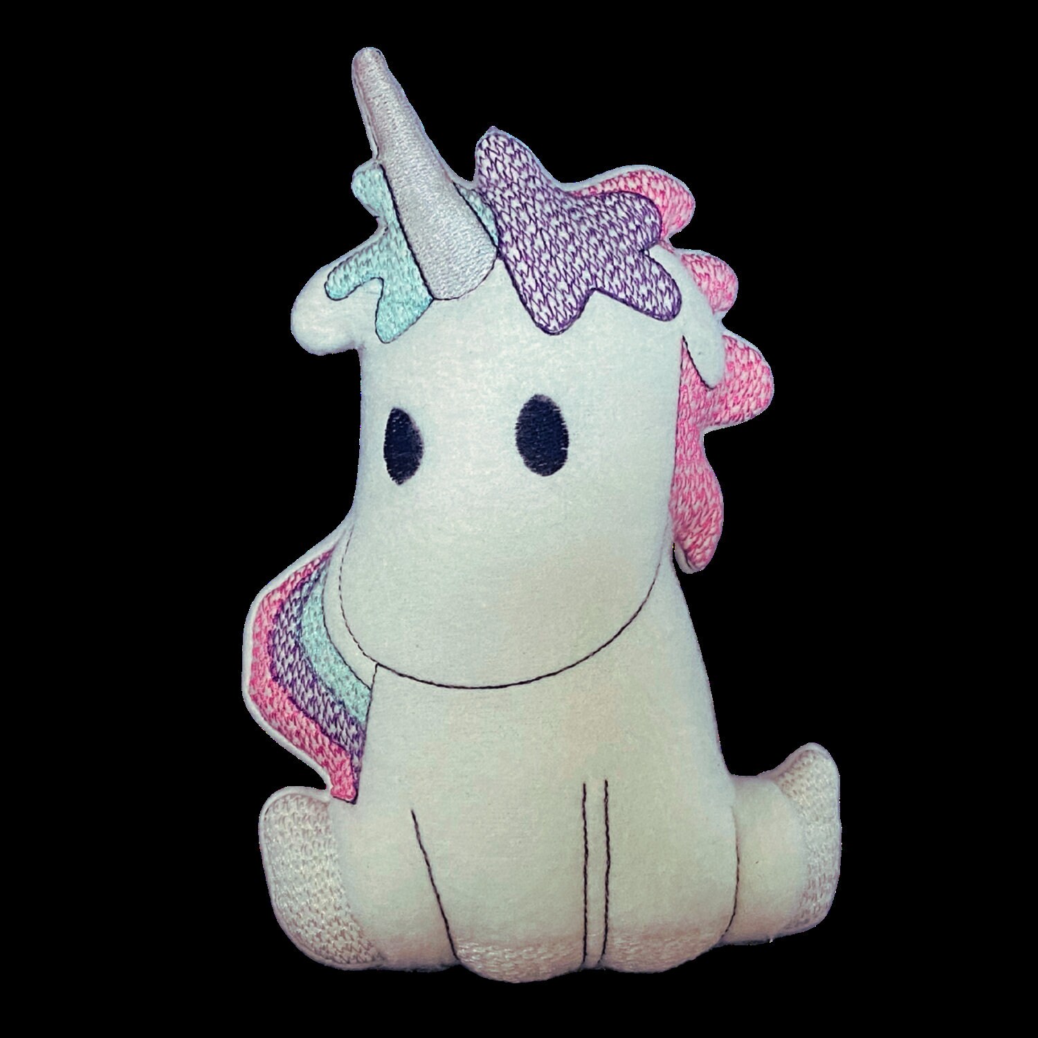 In the Hoop Easy Unicorn Stuffie, Animal Stuffy Machine Embroidery ...