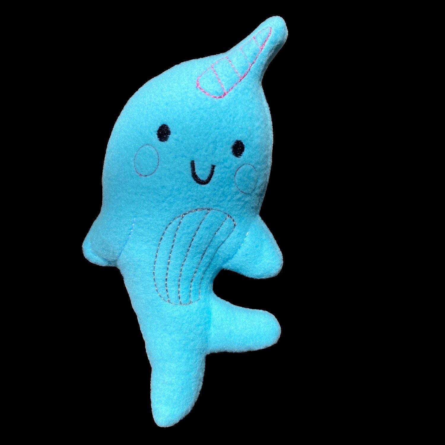 In the Hoop Narwhal Stuffie, Animal Stuffy Machine Embroidery Designs ...