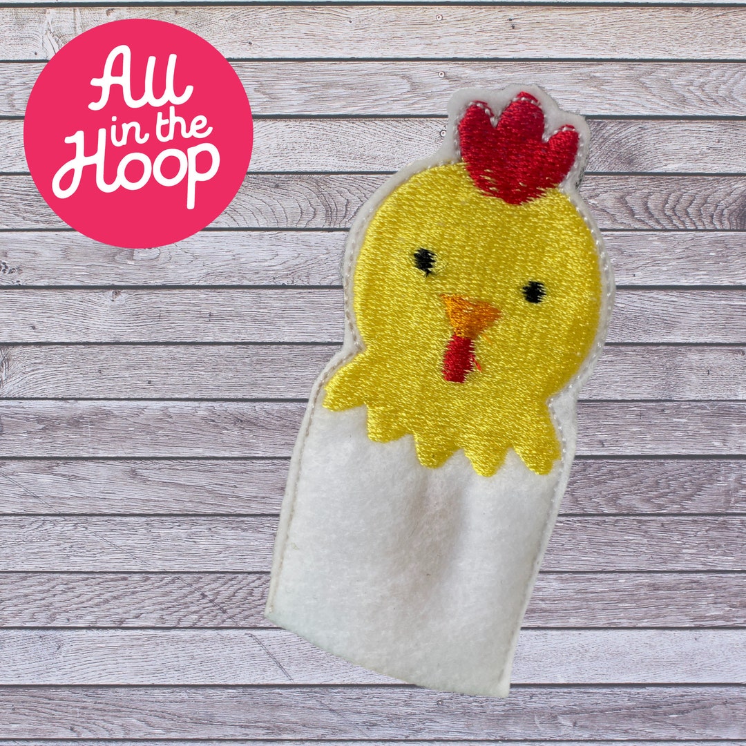 In the Hoop Farm Puppet Rooster, Machine Embroidery Designs, Brother ...