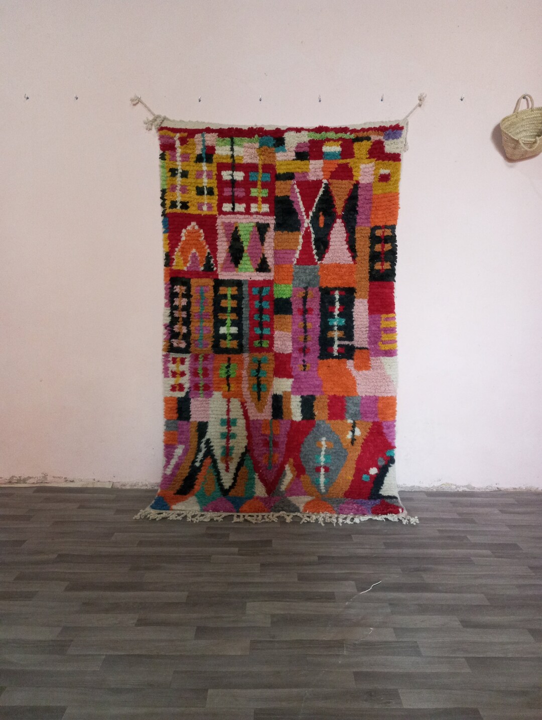 Wonderful Morrocan Rug, Colorful Berber Carpet, Sheep Wool Rug ...