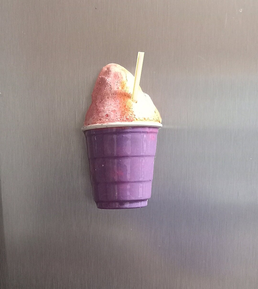 New Orleans Snowball Magnet "orange Cup" With Straw - Etsy