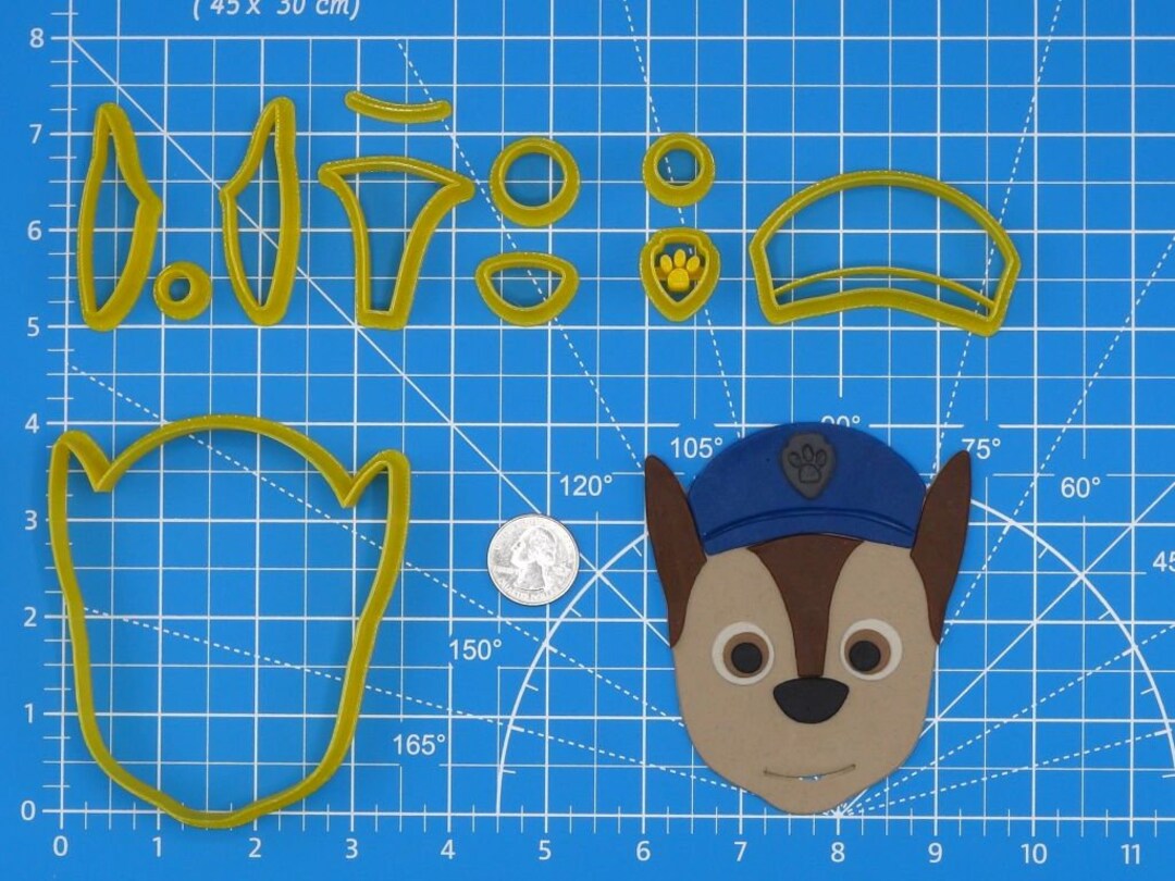 Paw Patrol Chase Cookie Cutter Set B419 - Etsy