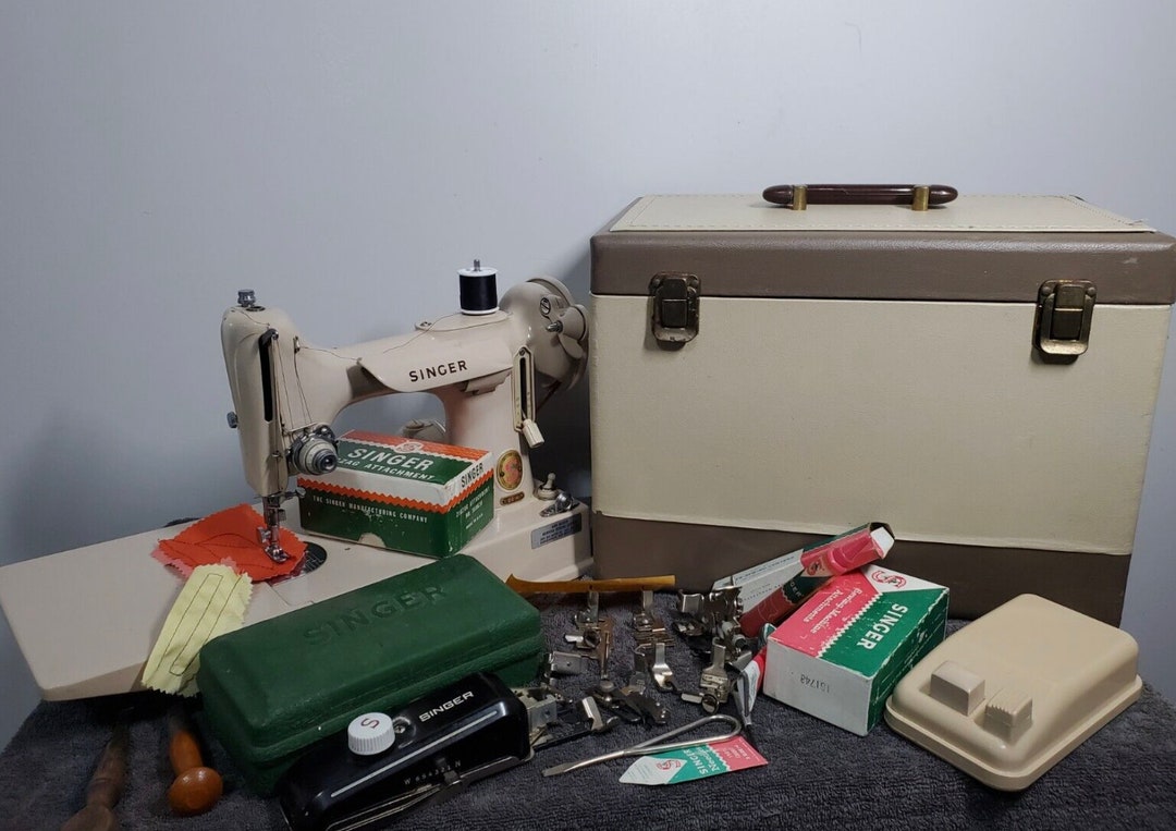Singer Tan Featherweight 221 Sewing Machine Leather - Etsy