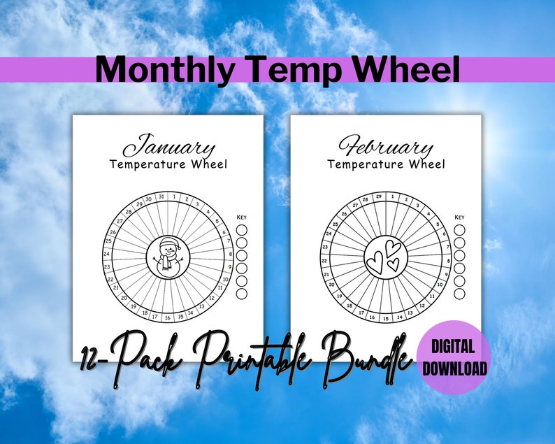 Weather Tracker Monthly Temperature Wheel Temperature Tracker for Full ...