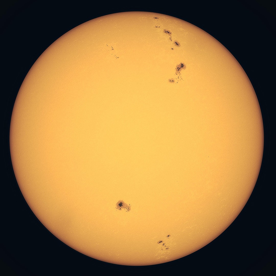 The Sun With Sunspots High-res 2024 Space/solar Photography Digital ...
