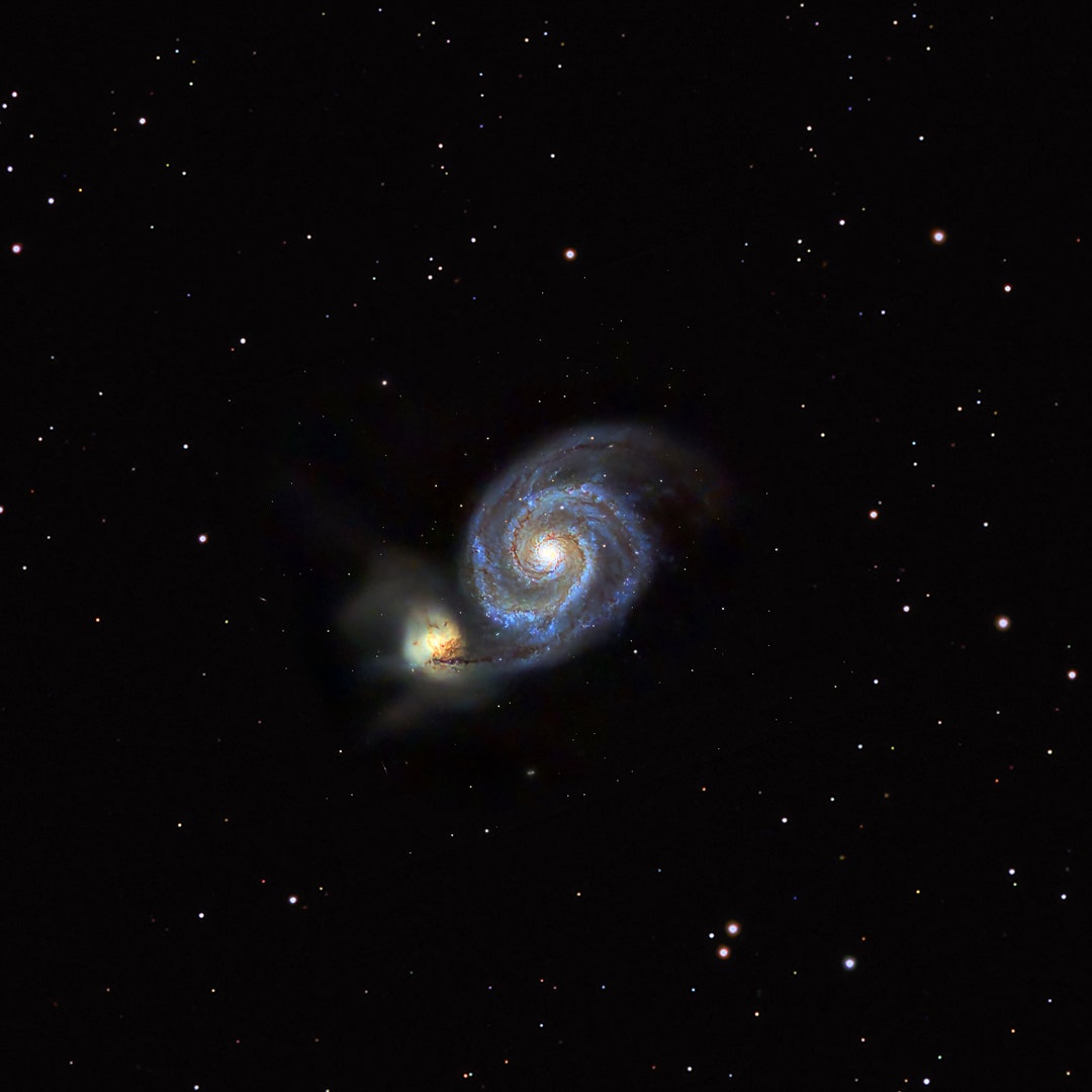 Whirlpool Galaxy High-res Space Photo Digital Download, Space ...