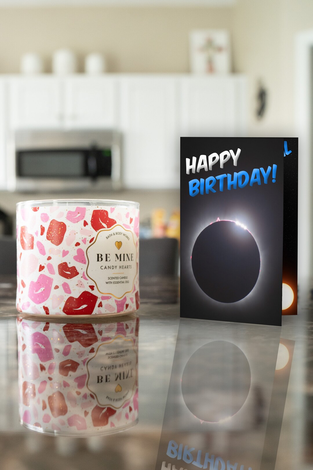 Birthday Card With 2024 Solar Eclipse Photos, Space Birthday Card for ...
