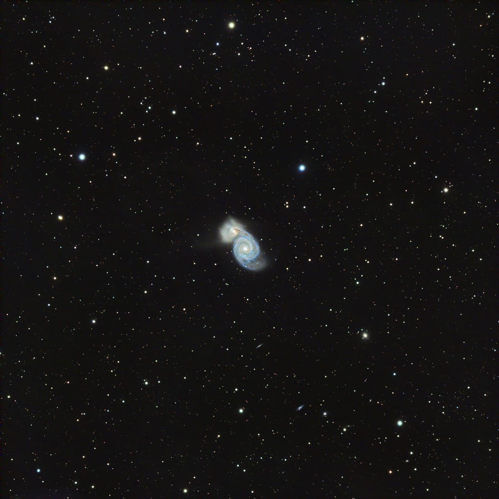 Whirlpool Galaxy High-res Space Photography Digital Print, Wall Decor ...