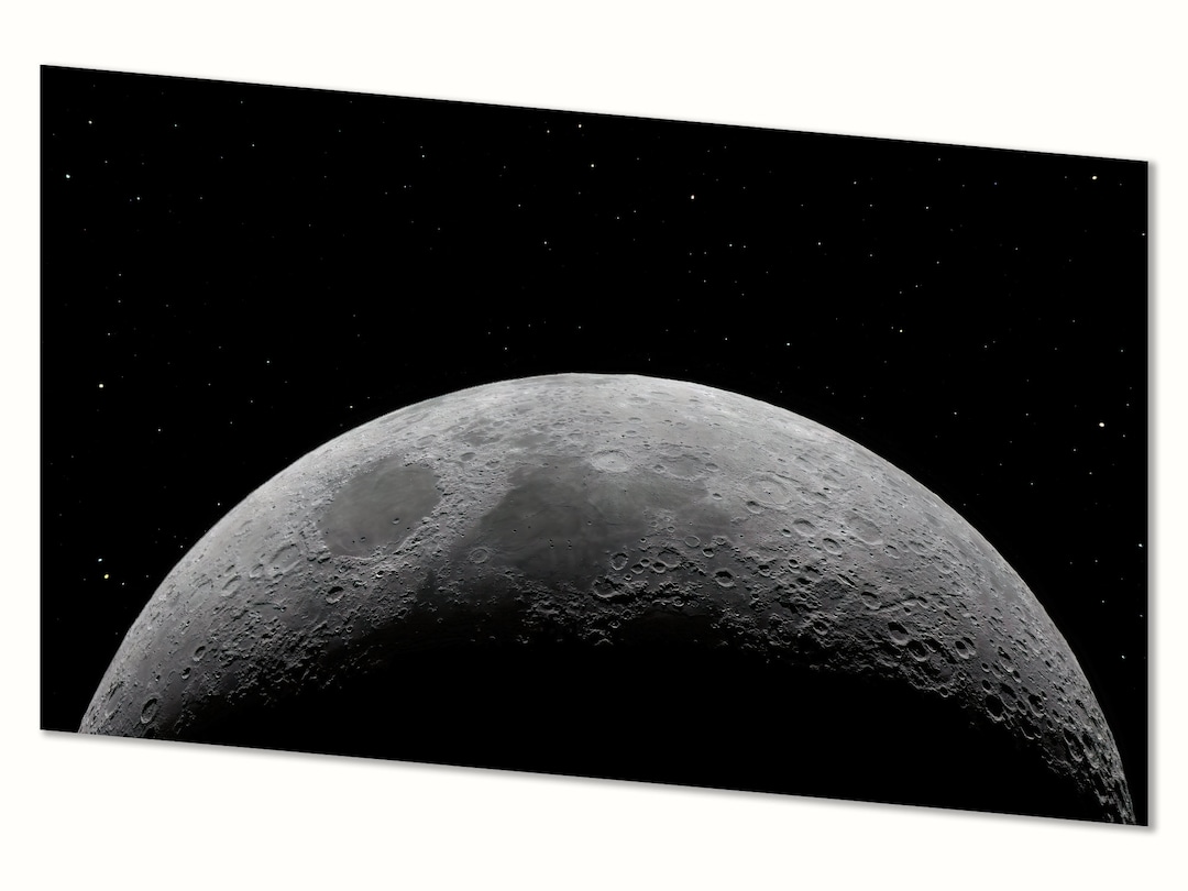 The Moon High-res Space Art Printable Photo Digital Download, Wall ...