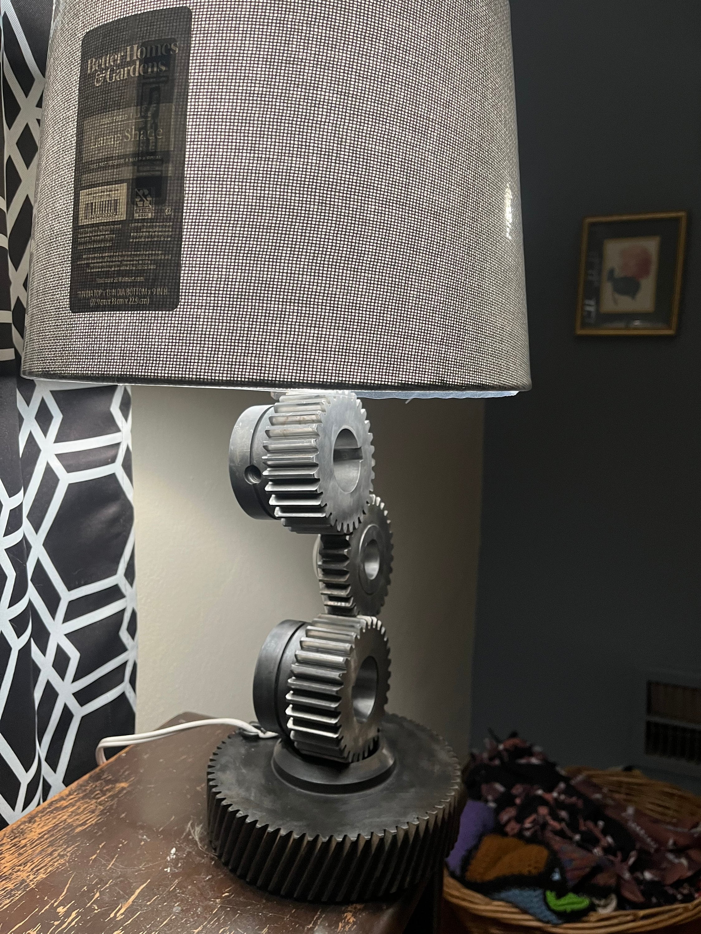 Industrial Steampunk Gear Lamp - Etsy