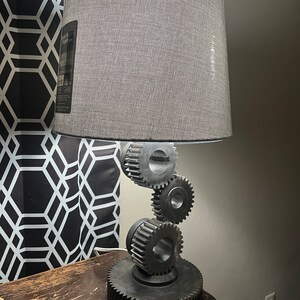 Industrial Steampunk Gear Lamp - Etsy