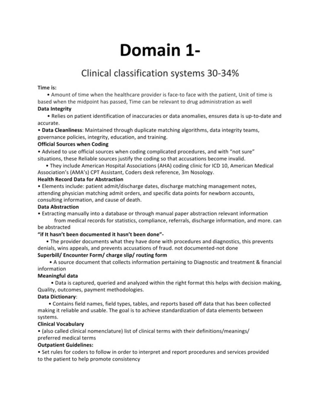 Certified Coding Associate (CCA) Study Guide Domains 1-6 - Etsy Certified Coding Associate (CCA) Study Guide Domains 1-6 - Etsy