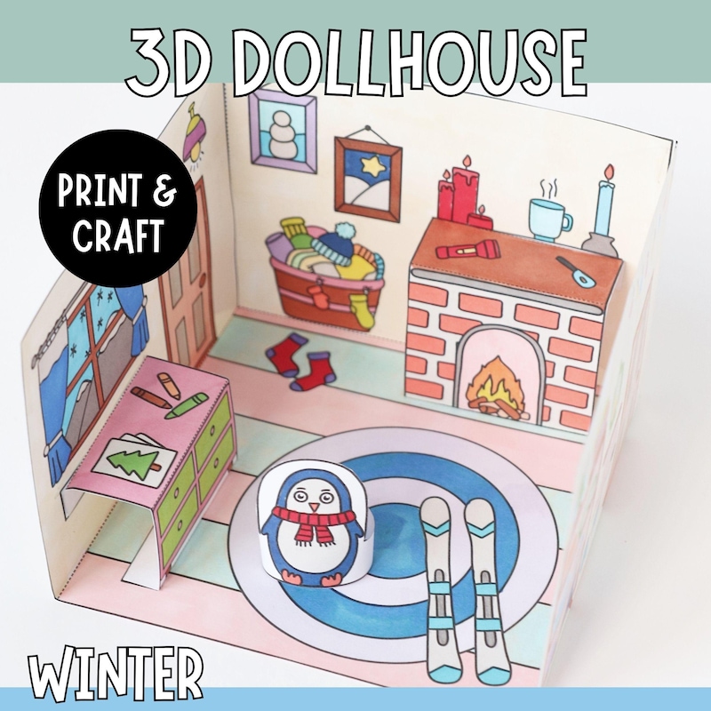 Dollhouse School - Etsy