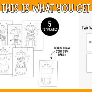 Halloween Craft Surprise Pumpkin Cards | Color, Cut & Fold Printable ...
