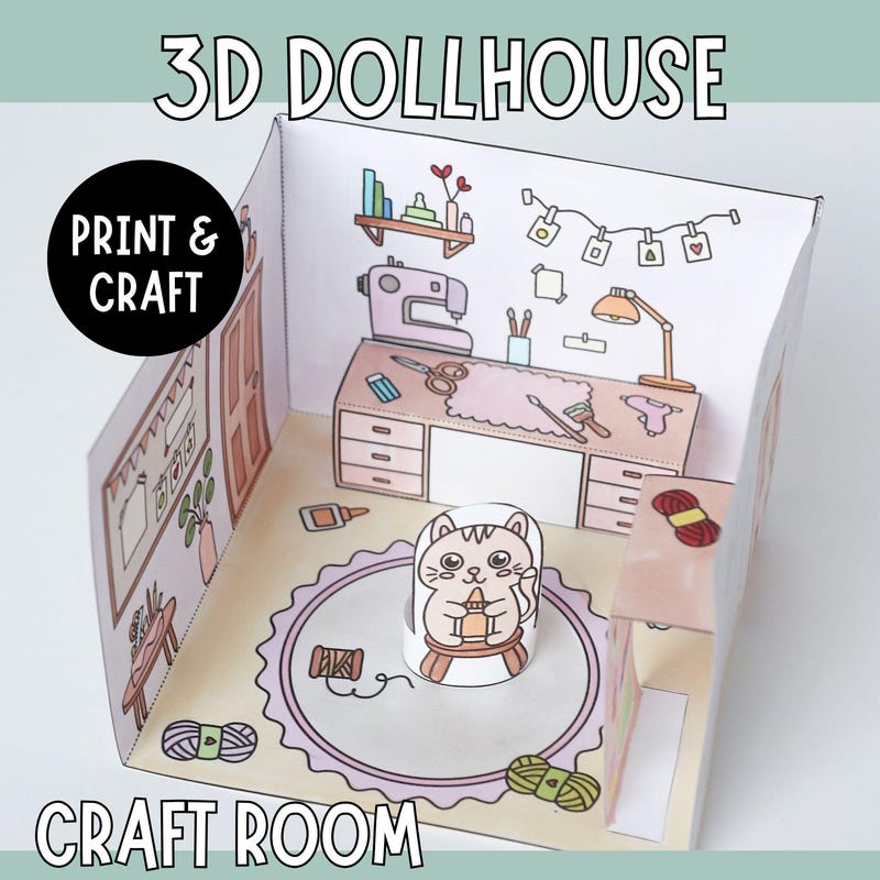 Dollhouse School - Etsy