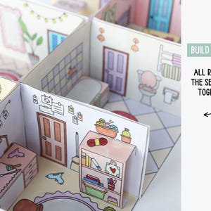 Garage for 3D Dollhouse - Printable Paper Craft With Car Figure - Etsy
