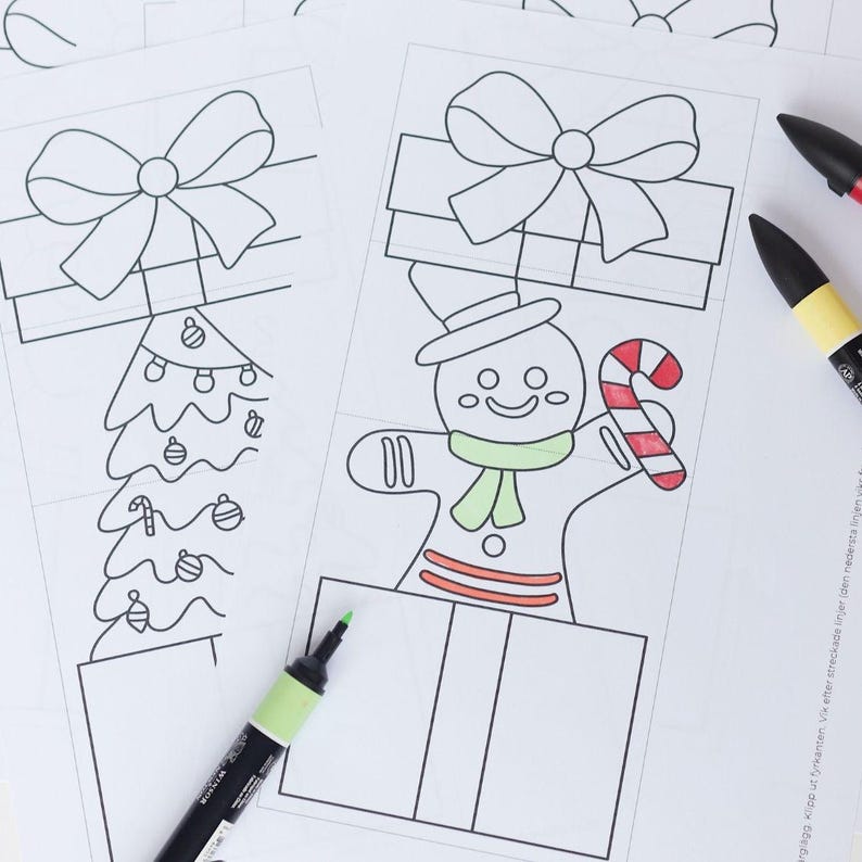 Christmas Surprise Present Cards Paper Craft Activity Printable ...