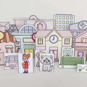 My City Starter Kit - Build Your Own City Printable Craft With Houses ...