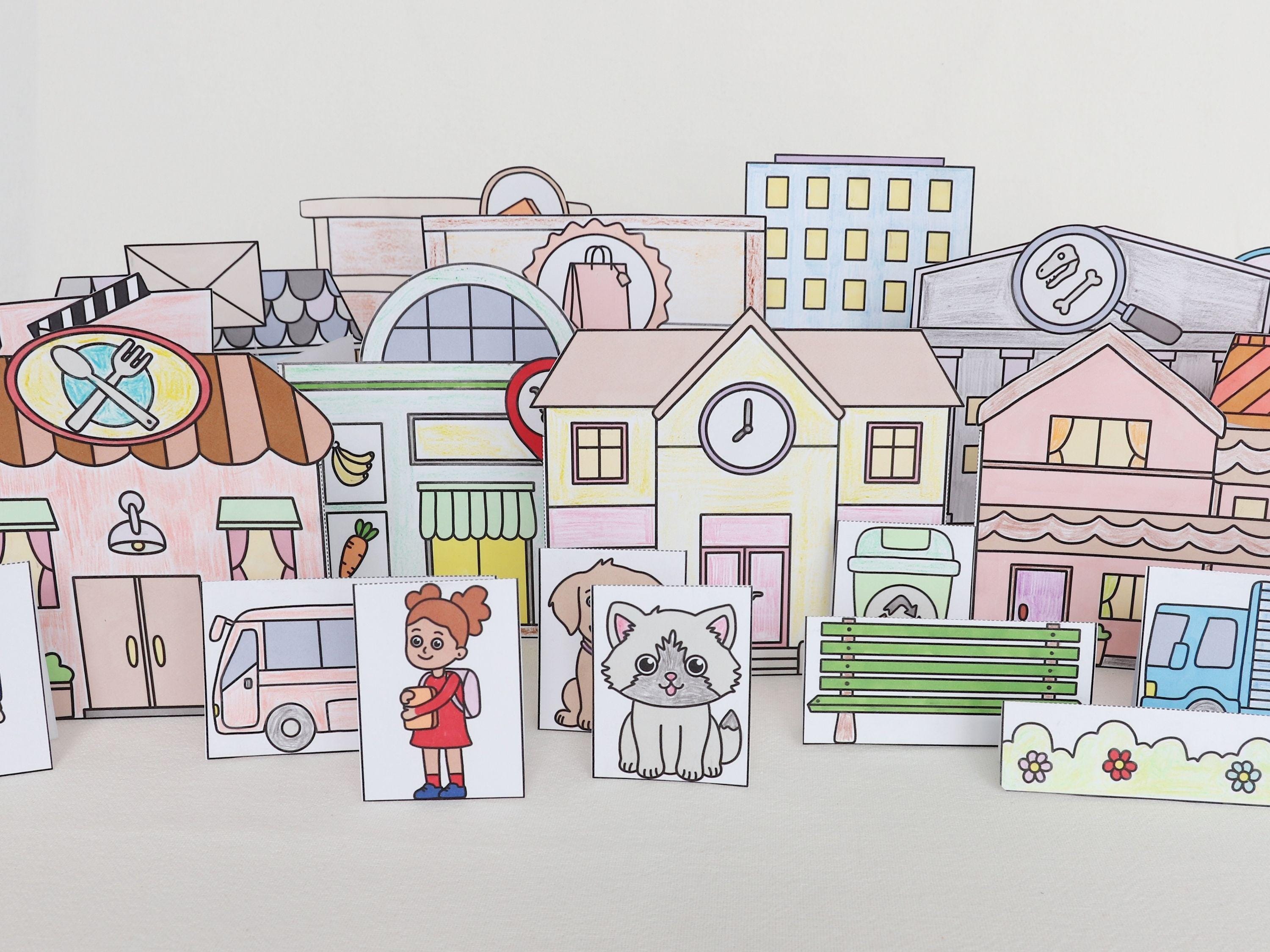My City Starter Kit - Build Your Own City Printable Craft With Houses ...