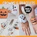 Halloween Bracelets and Crowns Craft – Printable Accessories for Kids ...