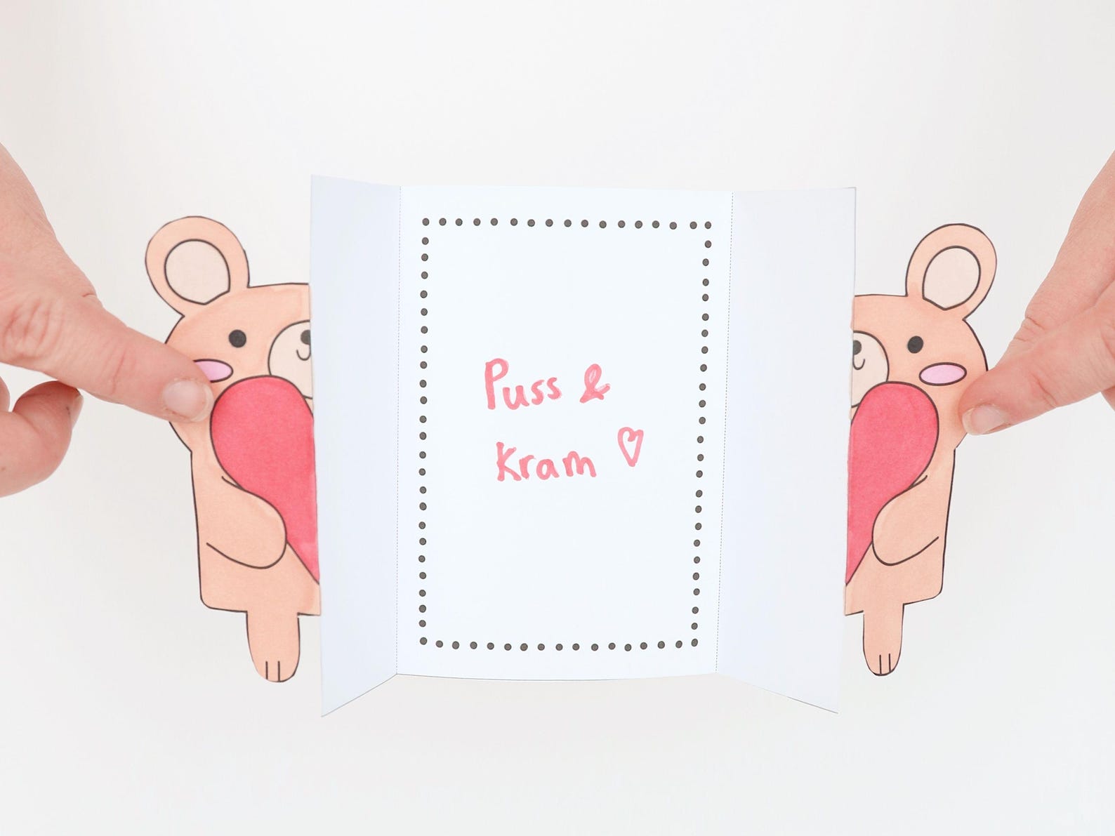 Valentine's Day Cards for Kids - DIY Printable Paper Craft Activity - Etsy