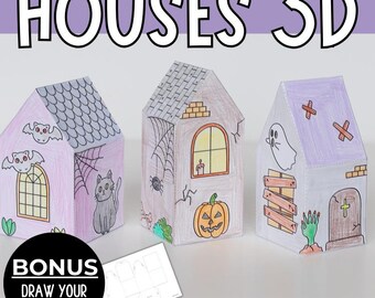 Funny Adult Haunted House Coloring Page-halloween Spooky House-funny ...