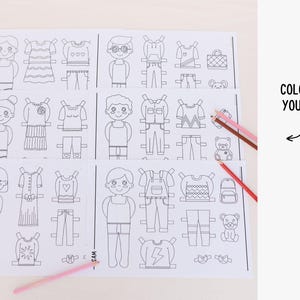Paper Doll Starter Kit – Printable Craft With 6 Dolls, Clothes & Props ...