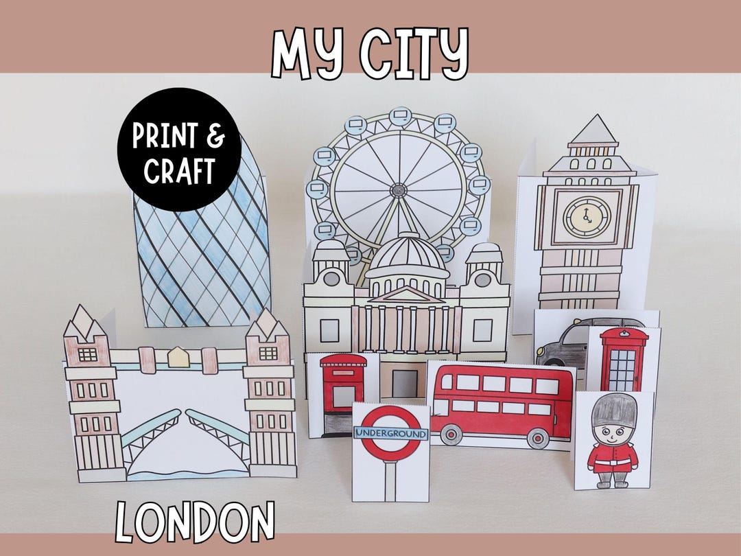 My City – London | Craft, Color & Play - Etsy