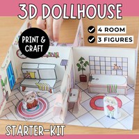 Dollhouse Printable - Etsy