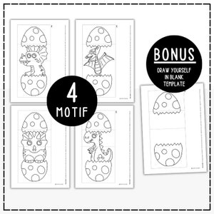 Paper Craft Printable Dinosaur for Kids Activities - Etsy