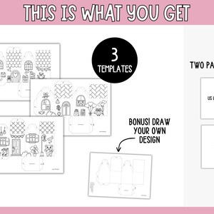 Valentine's Day 3D Paper Craft Houses - Printable DIY Activity for Kids ...