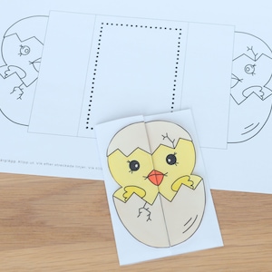 Easter Cards - Printable Paper Craft Activity for Kids - Etsy