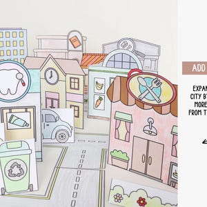 My City Starter Kit - Build Your Own City Printable Craft With Houses ...
