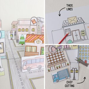 My City Starter Kit - Build Your Own City Printable Craft With Houses ...