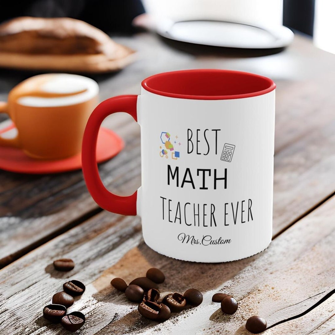 Math Teacher Mug, Personalized Gift for Teacher, Teacher Appreciation ...