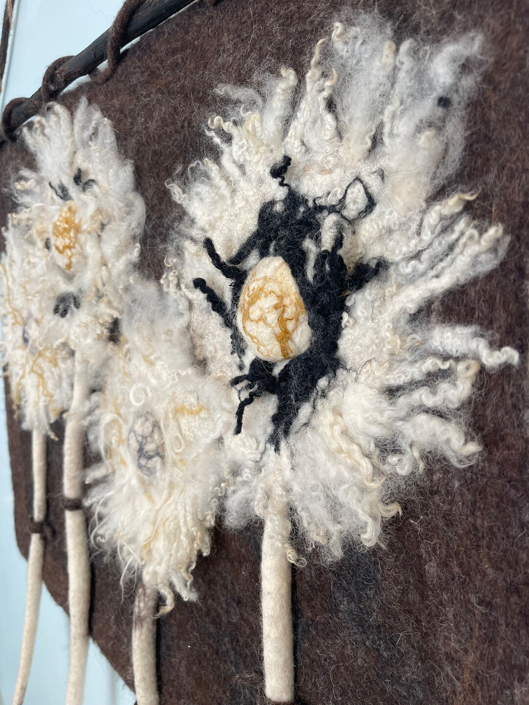 Natural Wool Wall Panel Handmade Eco Friendly Wainscoting Nuno Felt ...