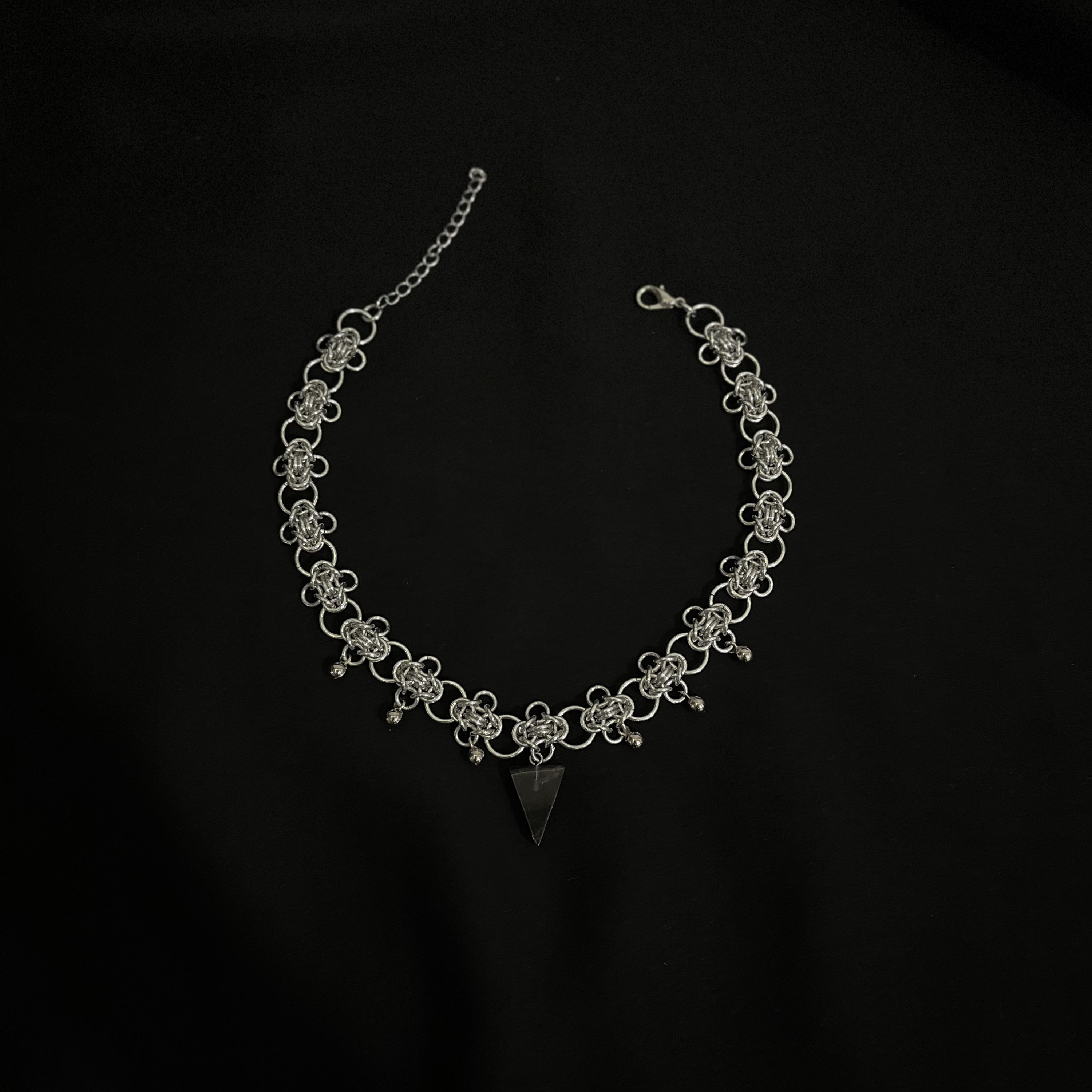 Byzantine Weave Amethyst Gothic Chainmail Choker Chainmail Jewelry ...