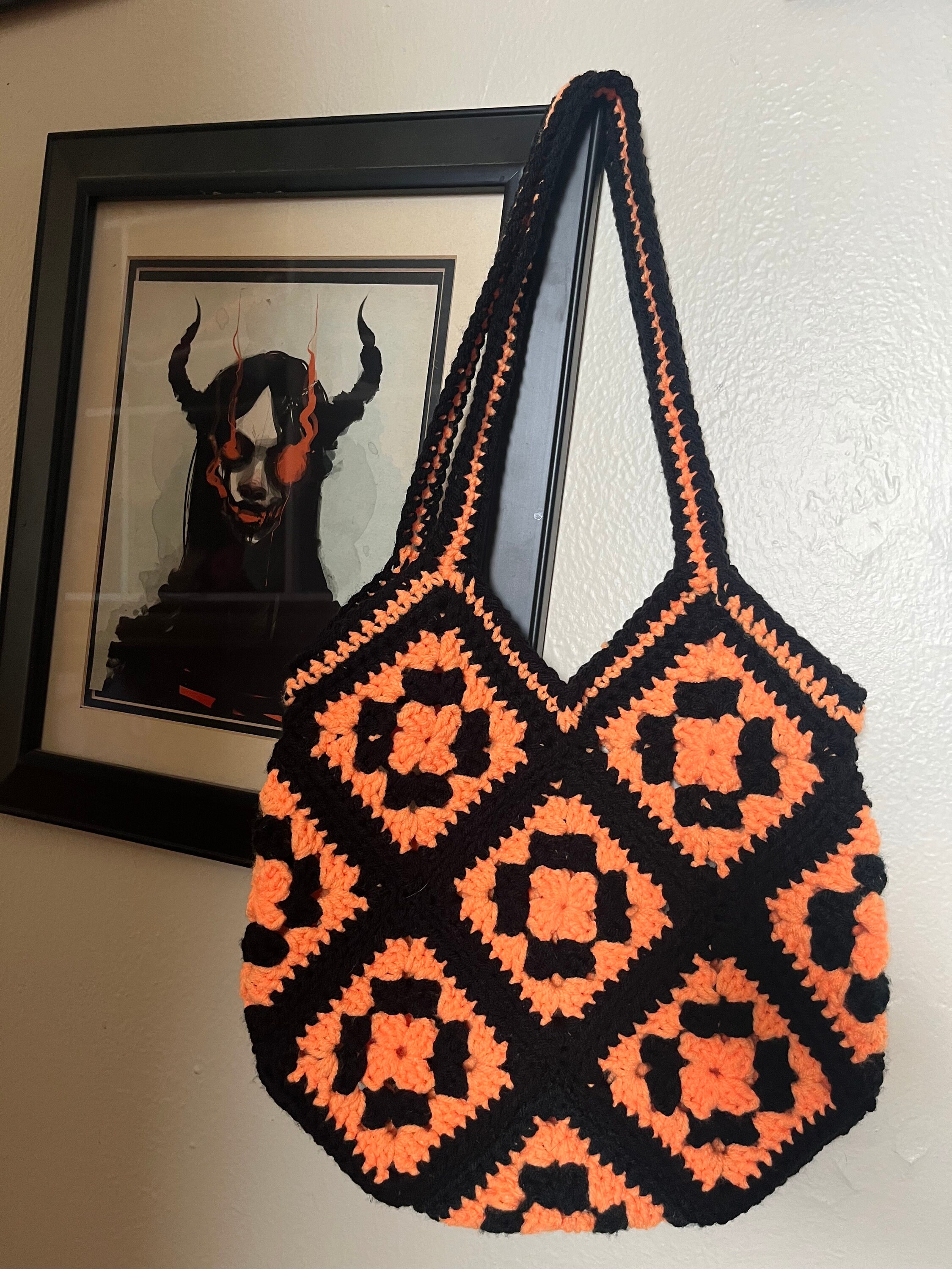 Trick ‘R Treat Halloween Crochet Shoulder Bag - Etsy