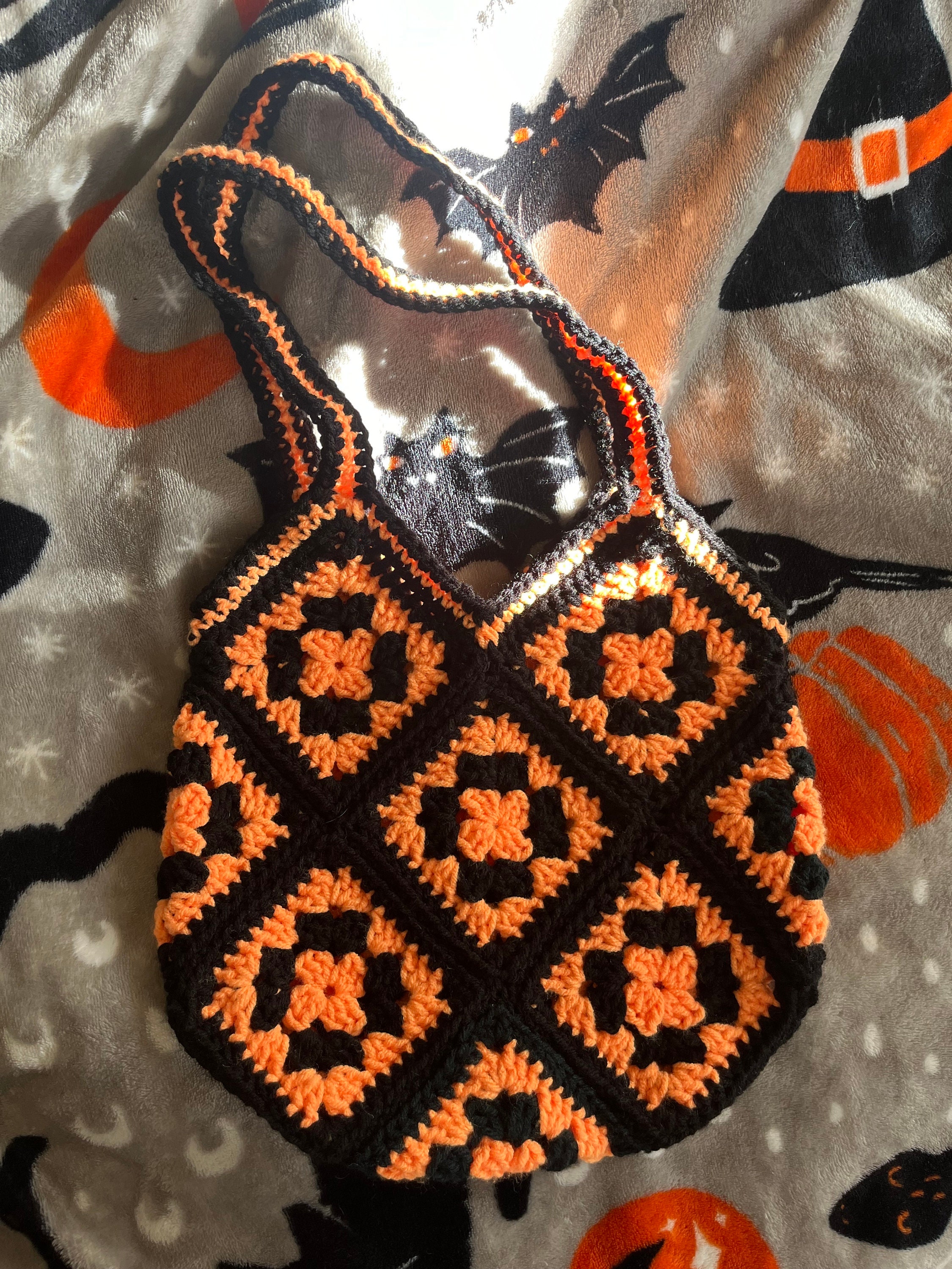 Trick ‘R Treat Halloween Crochet Shoulder Bag - Etsy