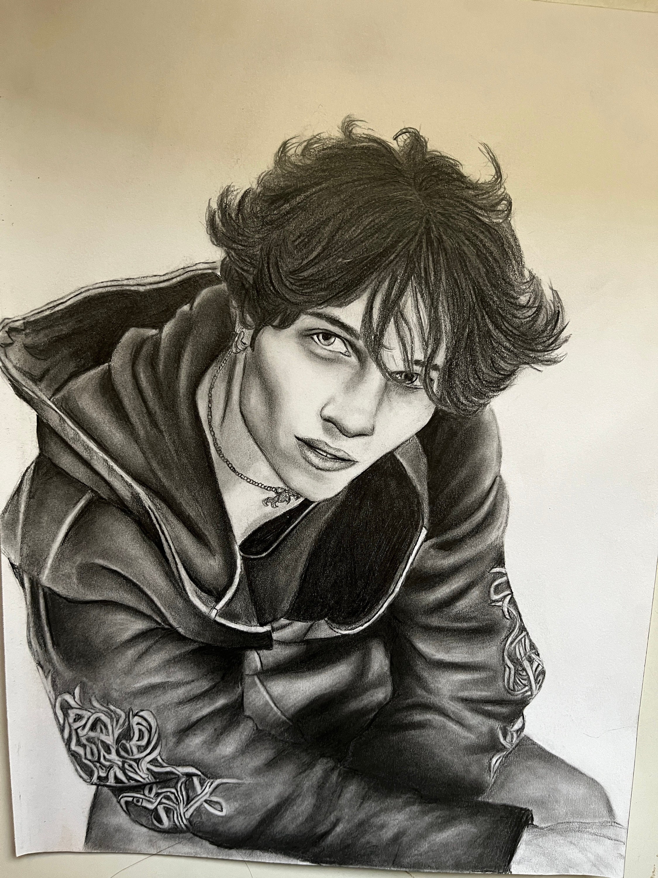 Printed Drawing, Sketch, Matt Sturniolo, Sturniolo Triplet Art, Fan Art ...