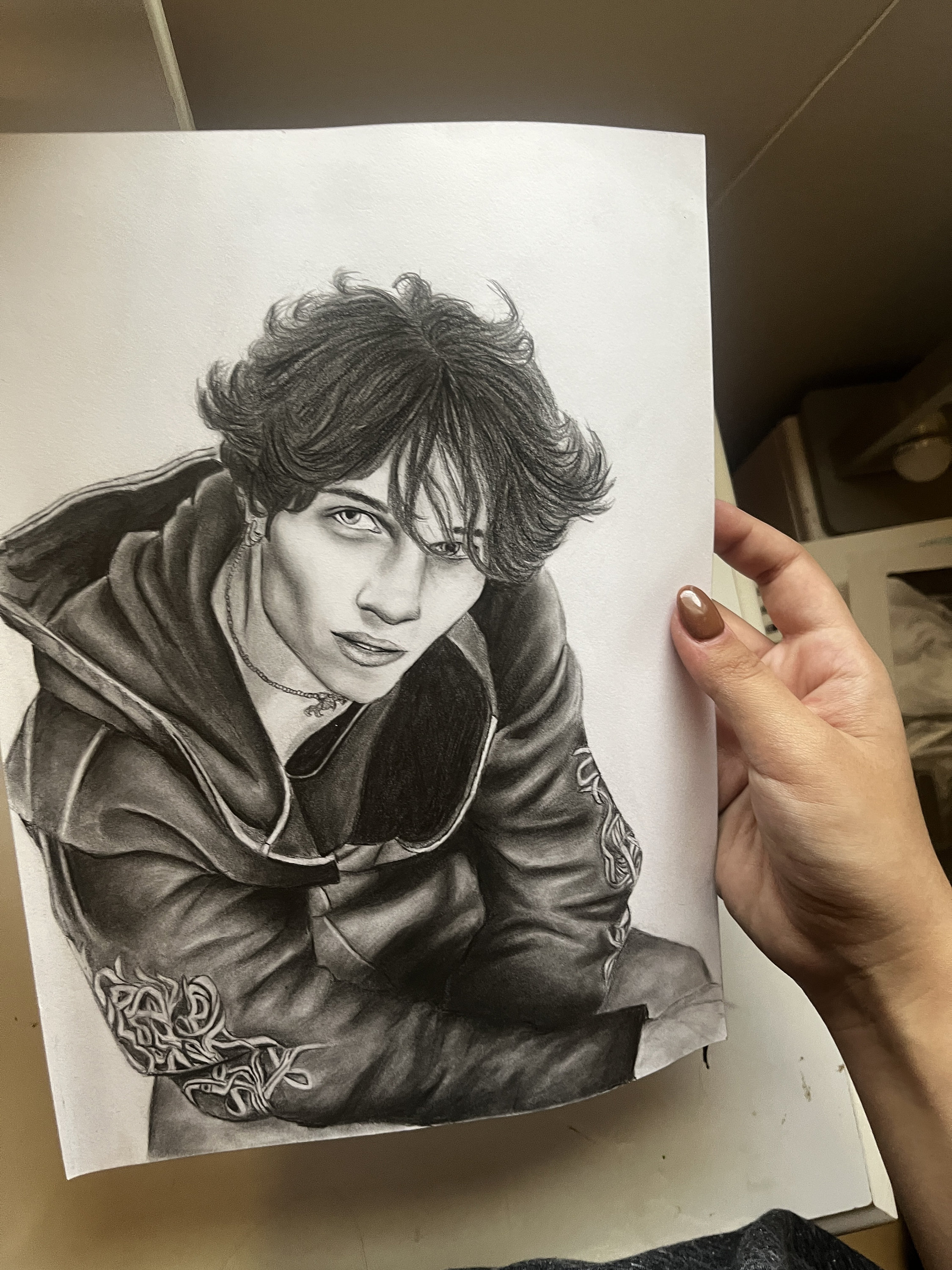 Printed Drawing, Sketch, Matt Sturniolo, Sturniolo Triplet Art, Fan Art ...