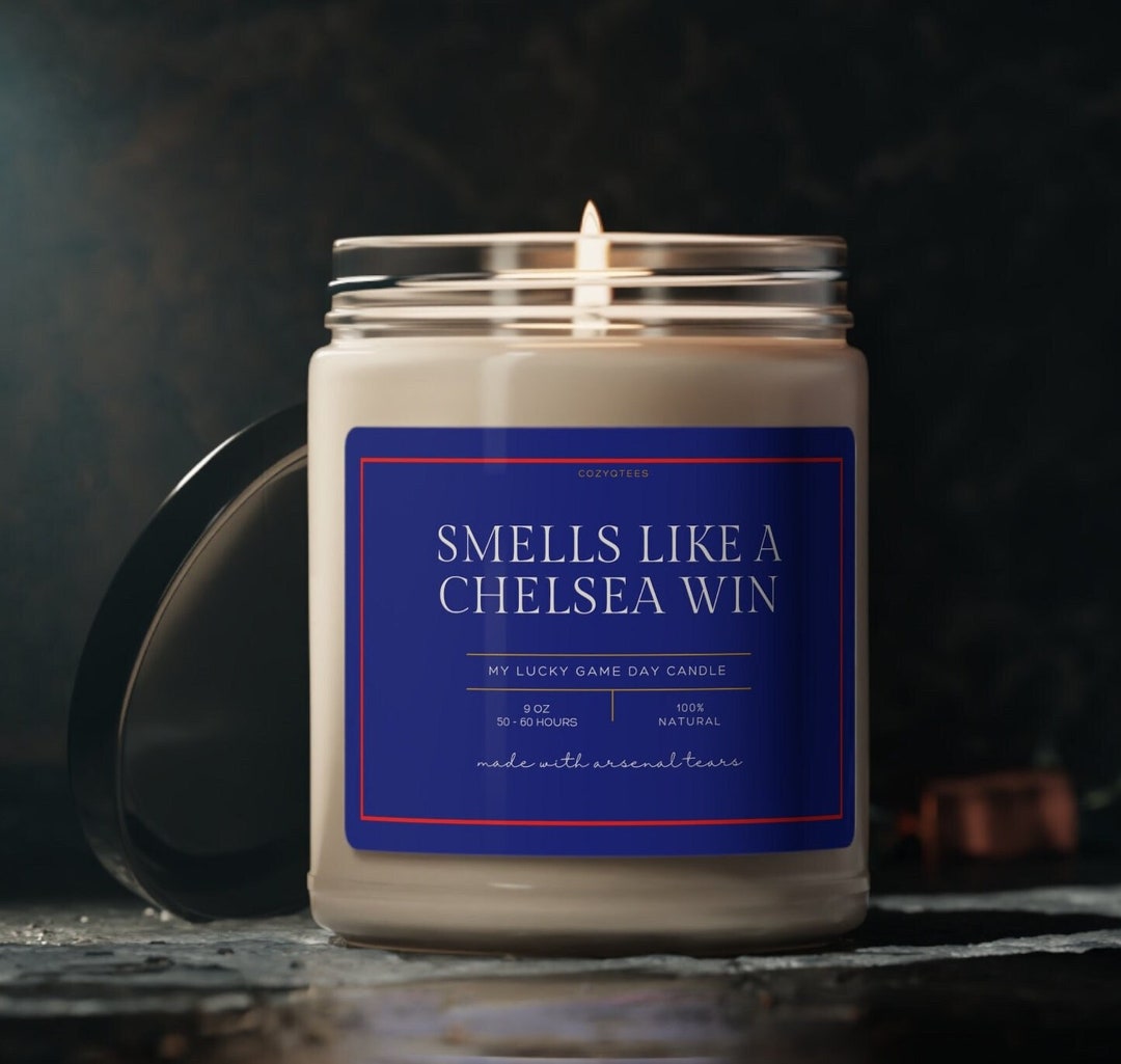 Smells Like a Win Candle, Chelsea Soccer Gift, Premier League, Chelsea ...