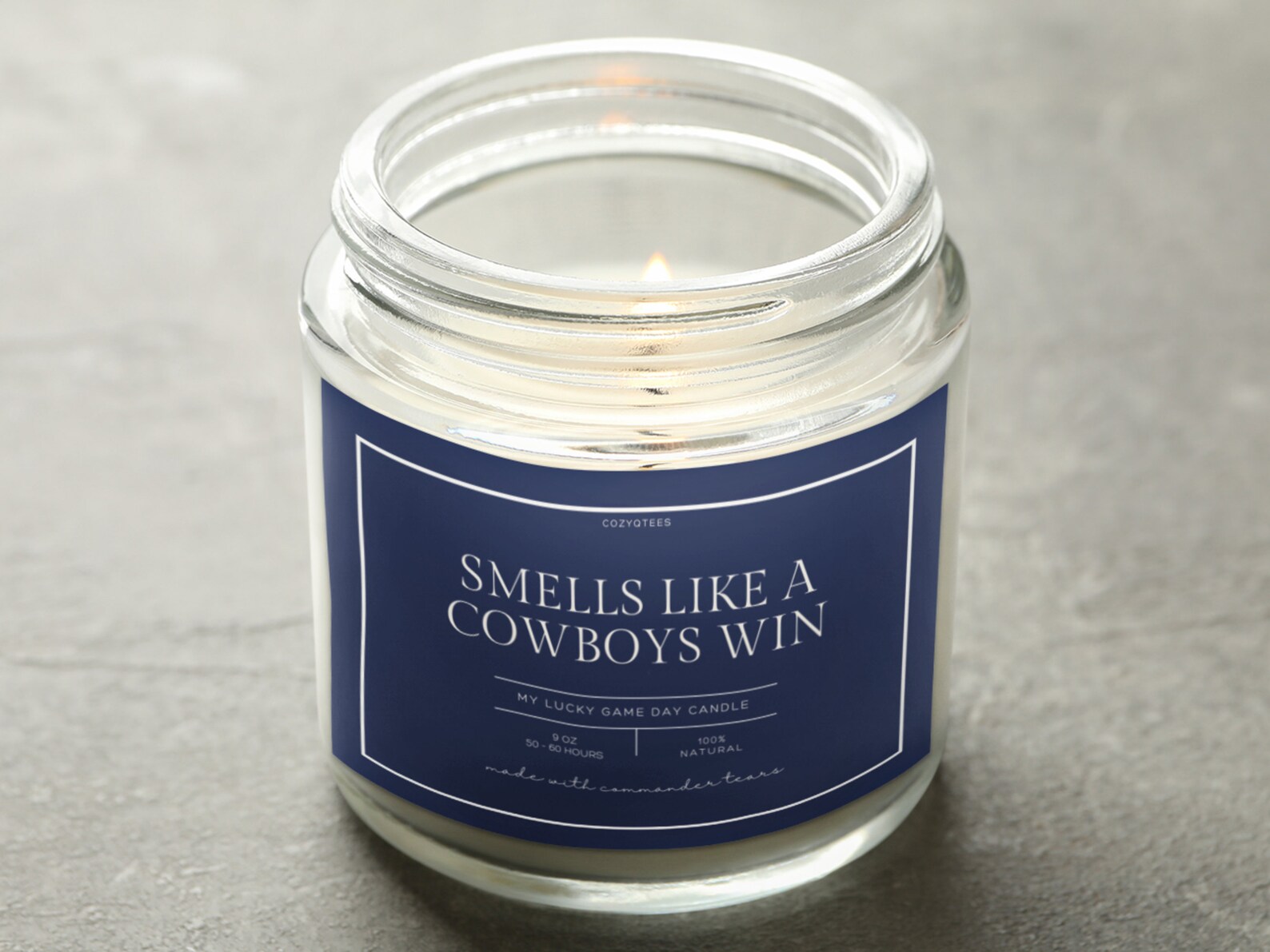 Smells Like a Win Candle, Dallas Cowboys Football, NFL Football Gift ...