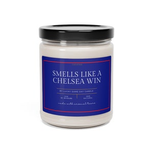 Smells Like a Win Candle, Chelsea Soccer Gift, Premier League, Chelsea ...