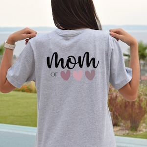 Custom Mom Heart T-shirt: Personalized Kids Names Shirt - Etsy