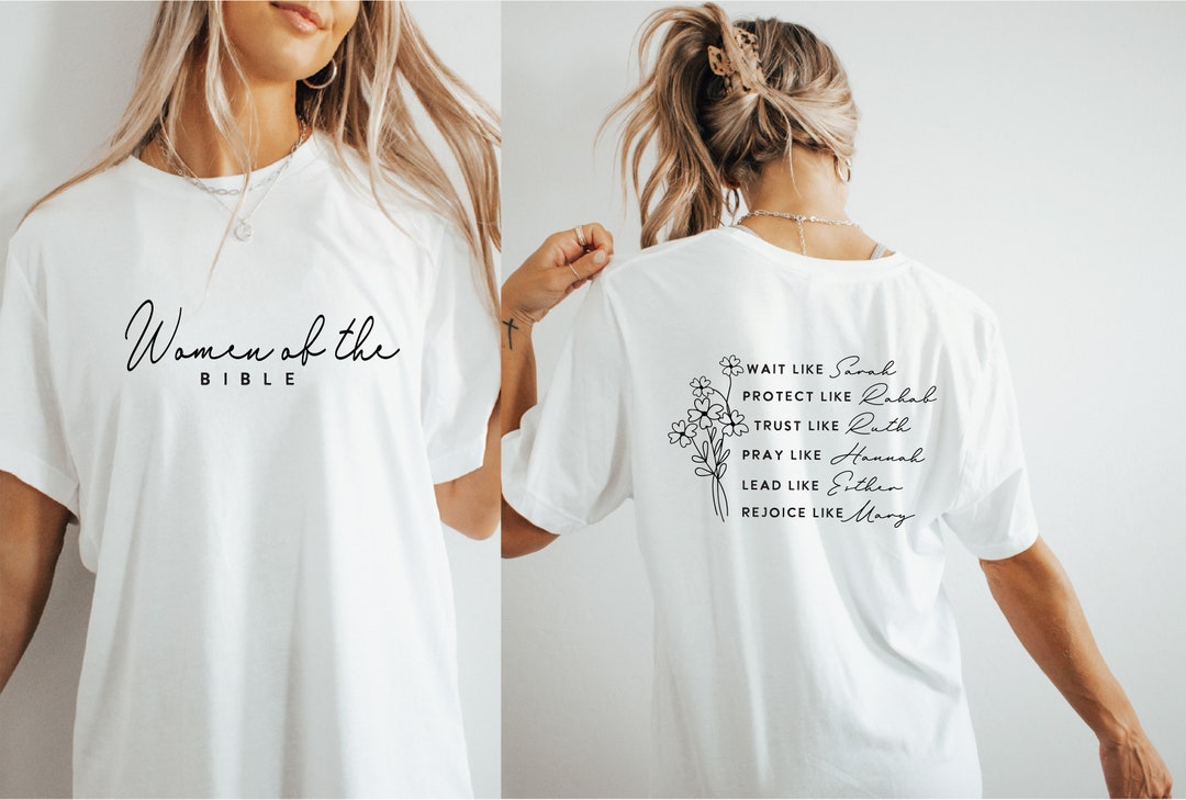 Women of the Bible T-shirt, Christian T Shirt, Bible Verse Shirt ...