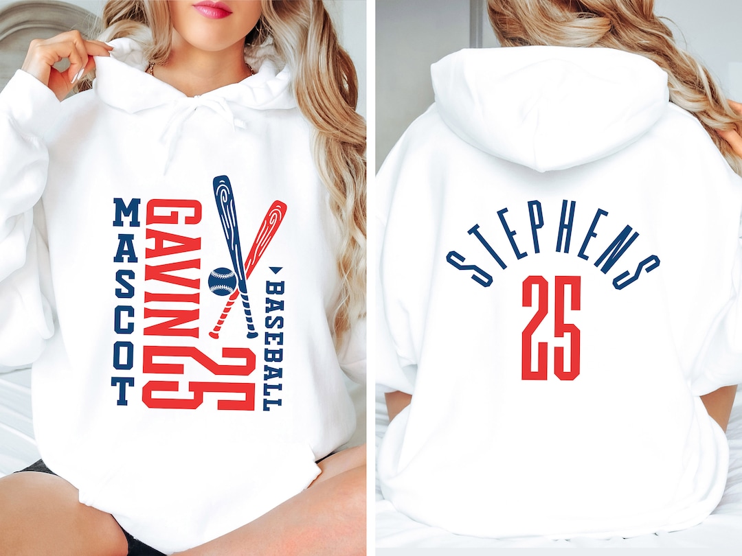 Customizable Baseball Team Hoodie: Personalized Name & Number - Etsy