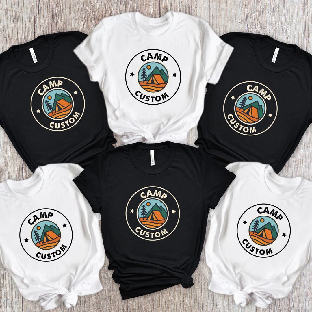 Custom Camp Shirt, Camp Custom Tshirt, Camping Family Shirt, Camp Crew ...