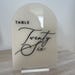 Wedding Modern Arch Acrylic Table Numbers With Stand Included 5x7 - Etsy