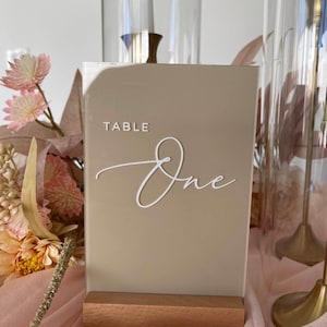 Acrylic Table Numbers - Etsy